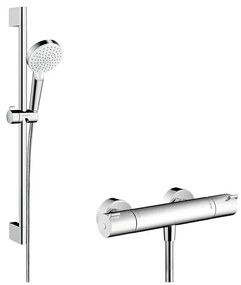 Hansgrohe Ecostat 1001 CL - sprchová baterie nástěnná termostatická + sprchová souprava Crometta Vario, chrom, 27812400