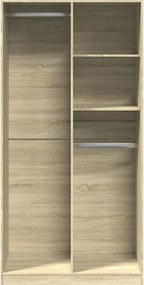 Šatní skříň dub sonoma 100 x 50 x 200 cm dřevotříska 3307767