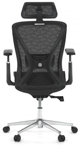 Kancelářská ergonomická židle FLIP — síť, černá