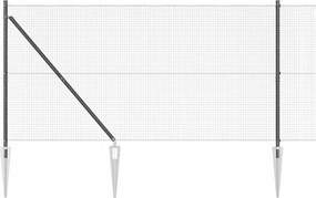 Svařované drátěné ploty s hroty 25 x 1,2 m Ocel potažená PVC 3352204