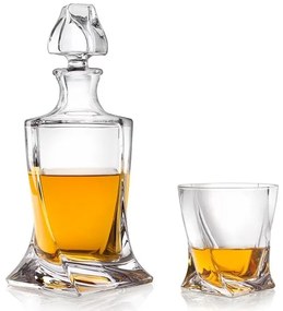 Crystalite Bohemia Quadro Whisky Set (1+6)