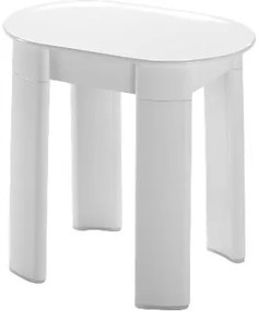 Aqualine Doplňky - Koupelnová stolička Tetra, 420x410x270 mm, bílá 2872