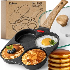 Pánev na palačinky s víkem a senzorem Kuketo Non-stick Indukce