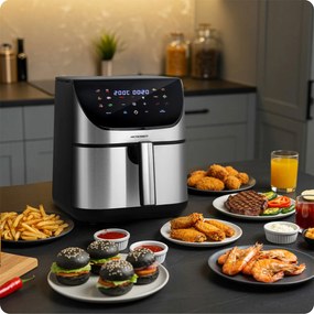 Fritéza Berdsen BD-659 stříbrná s víc než 8 funkcemi pro zdravé smažení