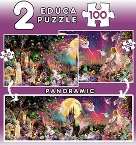 EDUCA Pohádkové víly / 2 x 100 dílků / od 14 let