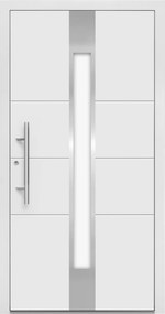 Splendoor Hliníkové vchodové dveře Moderno M560/P, bílé, 110 L