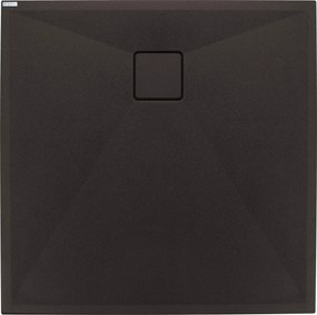 Deante Čtvercová sprchová vanička Correo 90x90 cm, granit, černá - KQR N41B