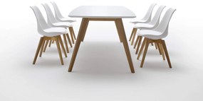 Jídelní stůl base 185 x 95 cm bílý MUZZA