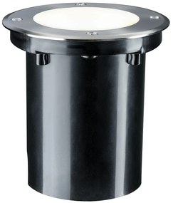 Paulmann 93908 Plug&Shine RL, zápustné svítidlo s nastavitelným směrem svícení 6W LED 3000K, nerez, prům. 14cm, IP67