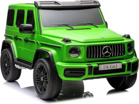 LEAN CARS Elektrické autíčko Mercedes G63 XXL zelené lakované 4x4