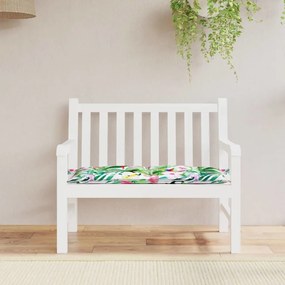 vidaXL Poduška na zahradní lavici 110 x 50 x 7 cm textil [316464] Barva: zelená a růžová