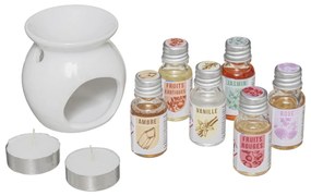 Aroma lampa + 6 vonných olejů v dřevěné krabičce Atmosphera