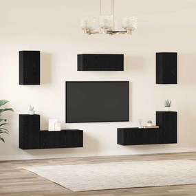 Sestava TV skříněk 7 ks Černý dub Kompozitní dřevo 3393187