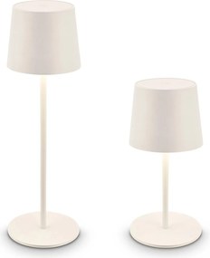 Brilo Dobíjecí LED stolní lampa Bota, 2,6W, 120lm, IP44, stará bílá, pr. 11x33cm