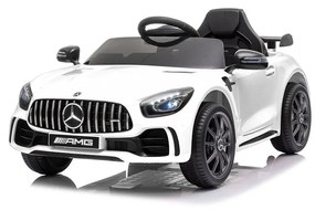 Elektrické autíčko Baby Mix Mercedes-Benz GTR-S AMG white Bílá
