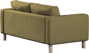 Potah na pohovku IKEA  Karlstad 2-místná, nerozkládací, krátký barva zelená látka pletený vzor