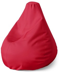 Sablio Sedací vak Pear Červená cherry - 70 x 95 x 15 cm