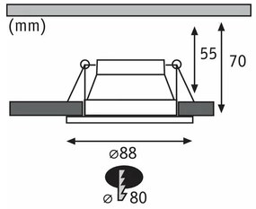 Paulmann 93404 - SADA 3xLED/6,5W IP44 Stmívatelné koupelnové svítidlo COLE 230V