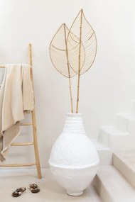 Béžový mušelínový pléd s třásněmi Muslin - 130*180 cm