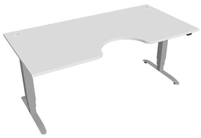 Hobis Motion Elektr. nastavitelný stůl 180x90 - HOBIS ERGO MOTION MSE 3 1800 Dekor stolové desky: bílá, Barva kovové podnože: stříbrná