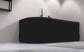 Polysan VIVA R 175 x 80 x 47 cm asymetrická vana pravá černá mat 78119.21