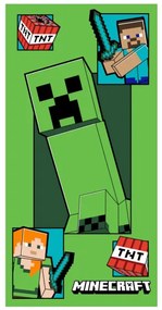 Jerry Fabrics Osuška Minecraft Creeper Coming 70x140 cm