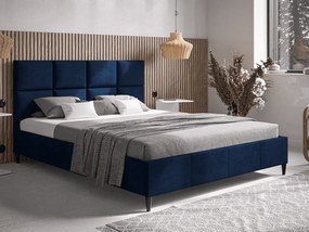 Dvoulůžková postel 180x200 cm Jelena Barva: Modrá - Kronos 09