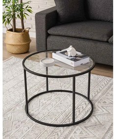 Designový konferenční stolek Mateo 60 cm černý