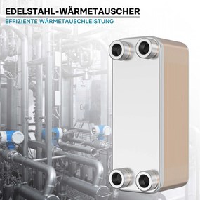 Výměník tepla Wiltec – 175 kW, 12 m³/h, 1,50 l (50681)