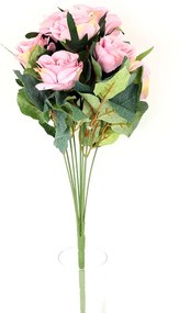 Růže, puget, barva růžová. Květina umělá KU4150