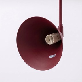 Sollux Lighting Nástěnné svítidlo NOX 1 bordó s vypínačem