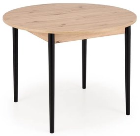 Rozkládací jídelní stůl Pivot 102/141 cm dub artisan/černý buk