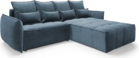 Rohová sedací souprava CAMPUS, tm. modrá (manhattan 40)