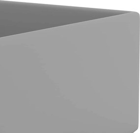 Koupelnové umyvadlo s přepadem keramické světle šedé 146993