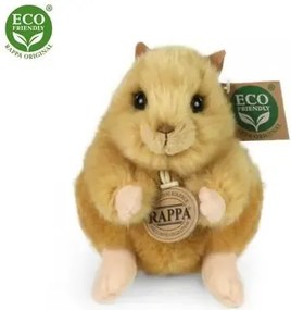 RAPPA Plyšový křeček zlatý 16 cm / ECO-FRIENDLY / od 0 měsíců