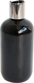 Dávkovač na mýdlo 300 ml černý s černo-stříbrným DISC TOP BELA