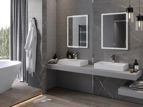 Mexen Taco, LED koupelnové zrcadlo s podsvícením 60x80 cm, 6000K, ochrana proti zamlžování, 9805-060-080-611-00