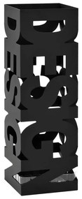 Stojan na deštníky Design ocelový černý 246793