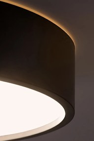 RABALUX Venkovní stropní LED světlo s čidlem LARCIA, 19W, denní bílá, 28,5cm, kulaté, černé 0075011