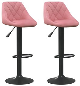 Petromila Barové židle 2 ks růžové samet