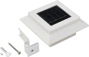 Zahradní solární lampy 12 ks LED čtvercové 12 cm bílé 277137