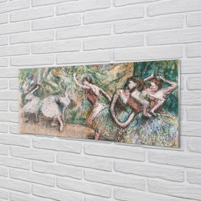 akrylový obraz Skica ženy tančí lesa 120x60 cm