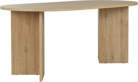Jídelní stůl v dekoru dubu 89,5x180 cm Sablin – Kalune Design