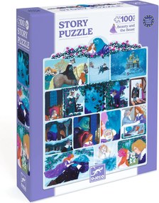 DJECO Story puzzle - Kráska a zvíře - 100 pcs