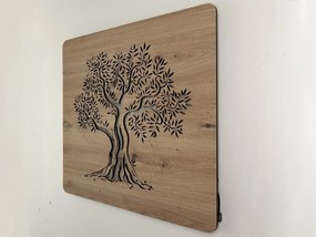 Li-Go "Olivovník" světelný obraz 230V 62x62 cm provedení povrchu: ořech