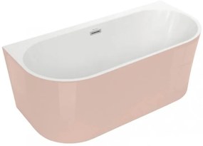 Polimat Sola I volně stojící akrylátová vana, růžová Délka vany: 160cm