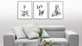 Elegantní triptych s arabskými koňmi do obývacího pokoje a pracovny – Arabští koně | Anna Borkowska