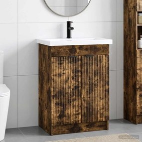 Sada koupelnového nábytku Kouřový dub 78,5 x 37,5 x 81 cm 3404159