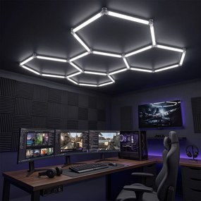 Toolight Toolight, LED stropní svítidlo HEXAGON 5 modulů, JNH051-H, bílá, OSW-56243