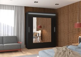 Posuvná skříň se zrcadlem a LED osvětlením ROSETTE 180